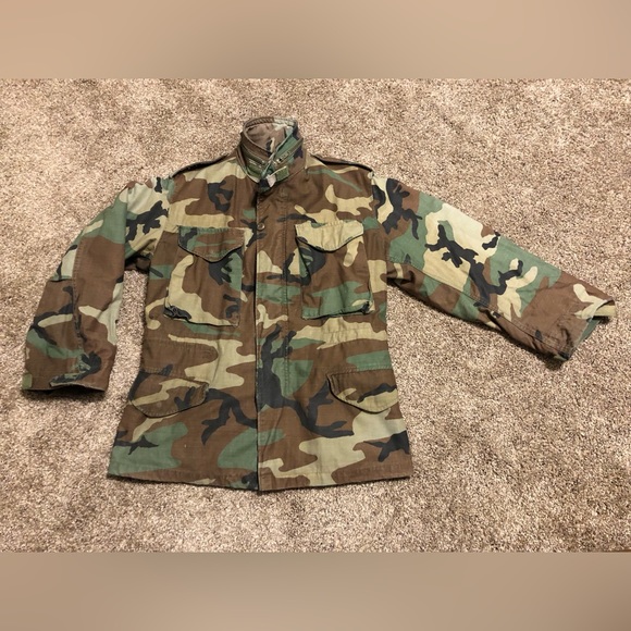 Golden Mfg Co | Jackets & Coats | Army M65 Woodland Camo Field Jacket ...